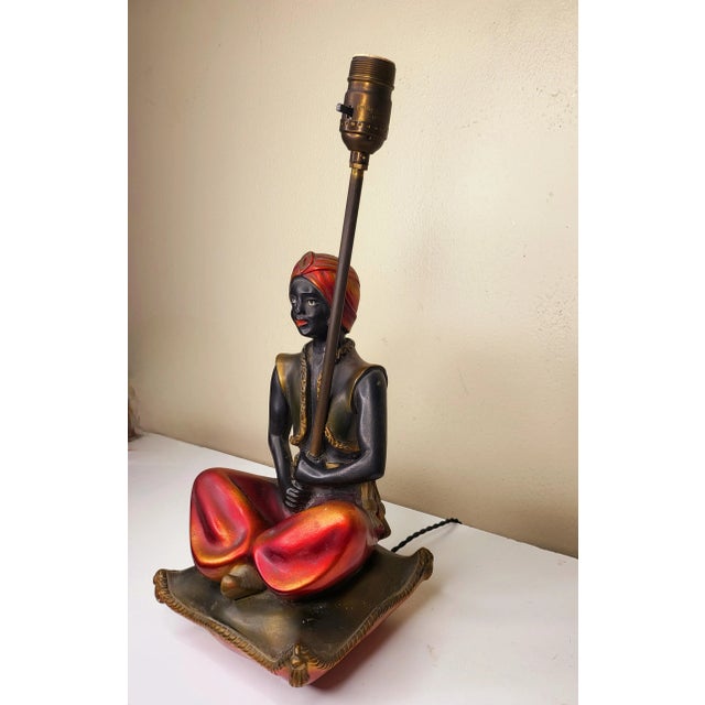 1950 Genie Lamp With Original Shade | Chairish