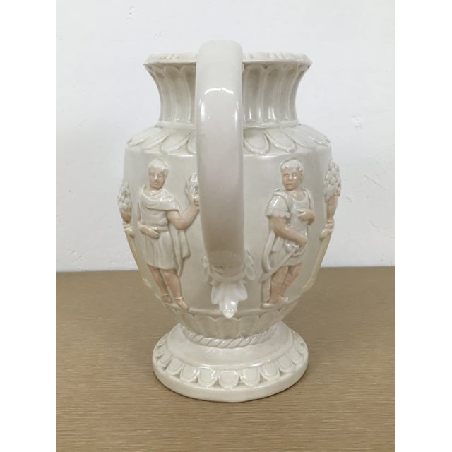 Fitz and Floyd Omnibus Neoclassical Roman Figural Motif Water Pitcher ...