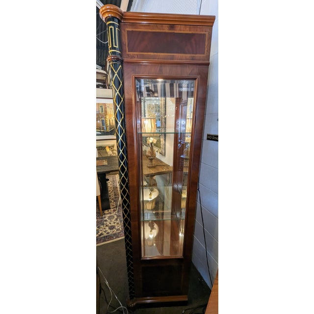 Late 20th Century Italian Regency Curio Cabinet | Chairish