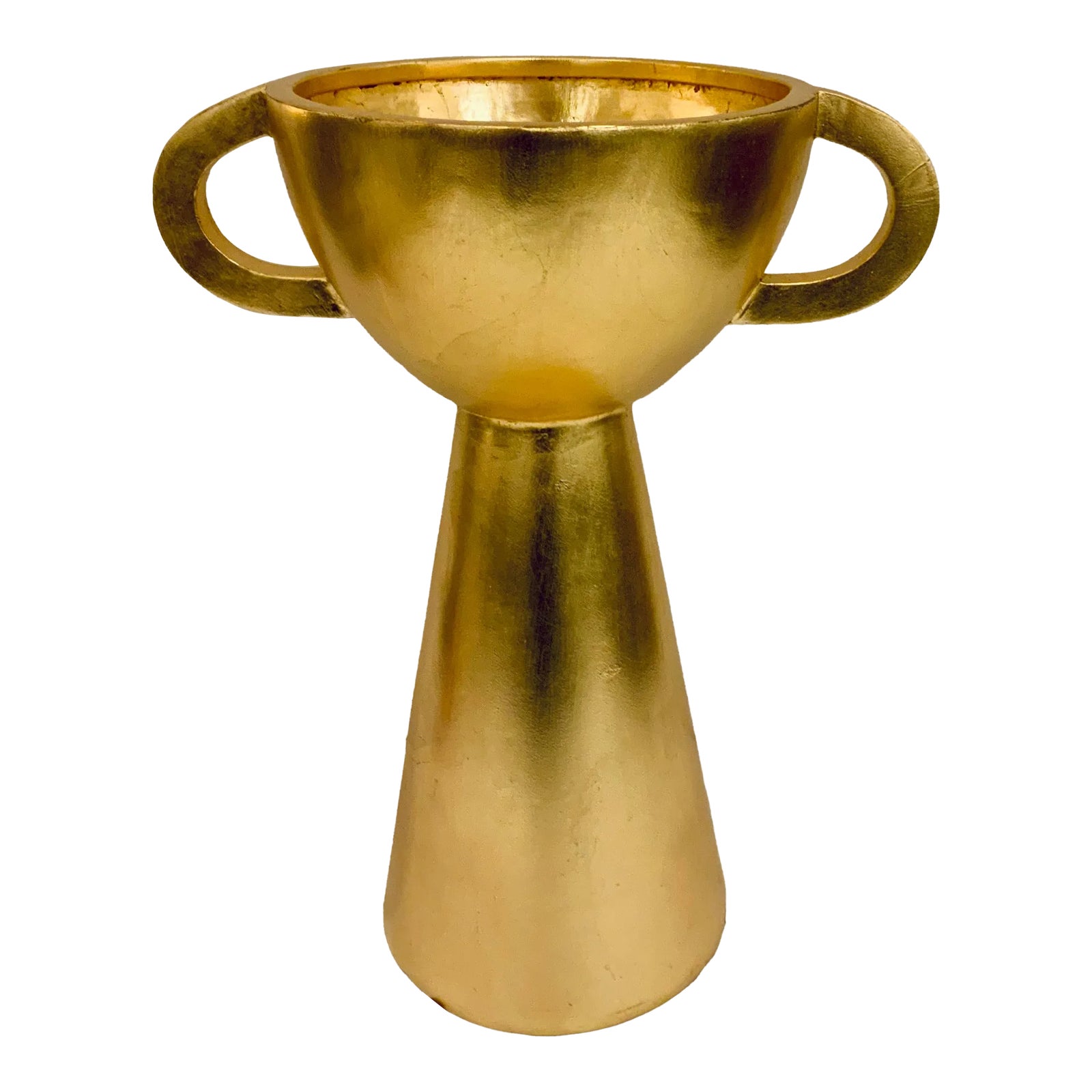 Global Views Modern Gold Leaf Finished Loving Cup | Chairish