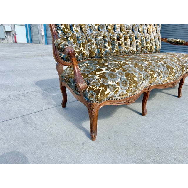 Early 20th Century Vintage French Sofa Styled After Louis XV | Chairish