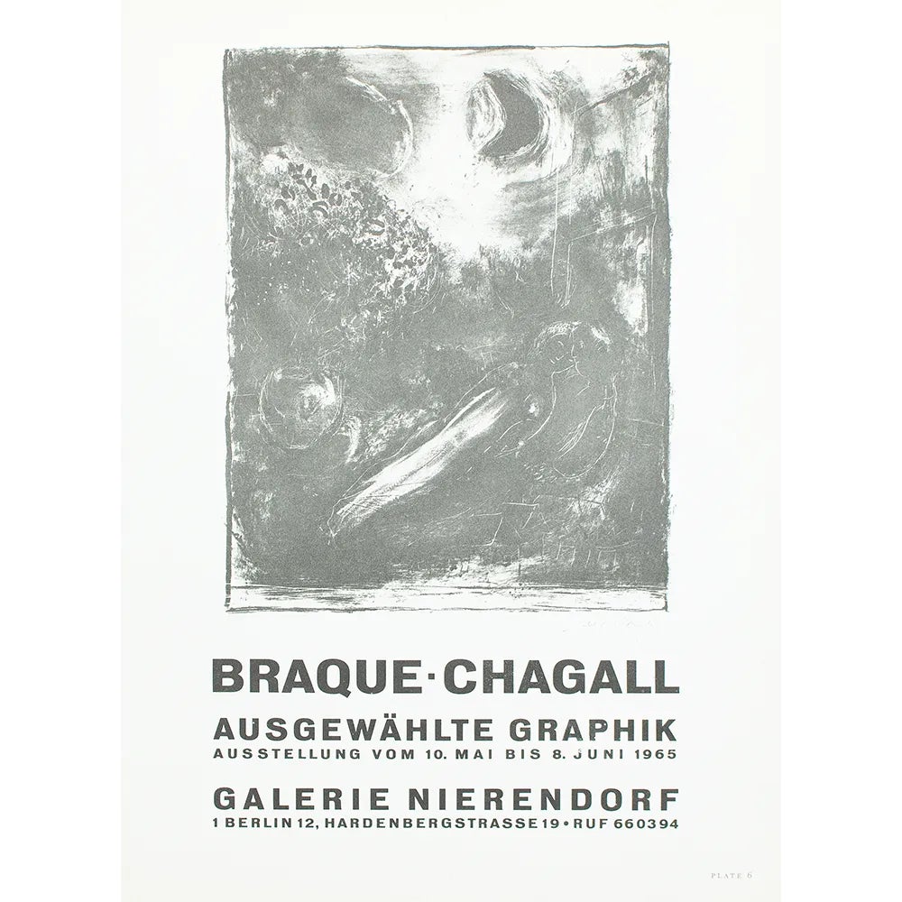 1966 After Marc Chagall, "Nierendorf Gallery, Exhibit Berlin 1965 ...