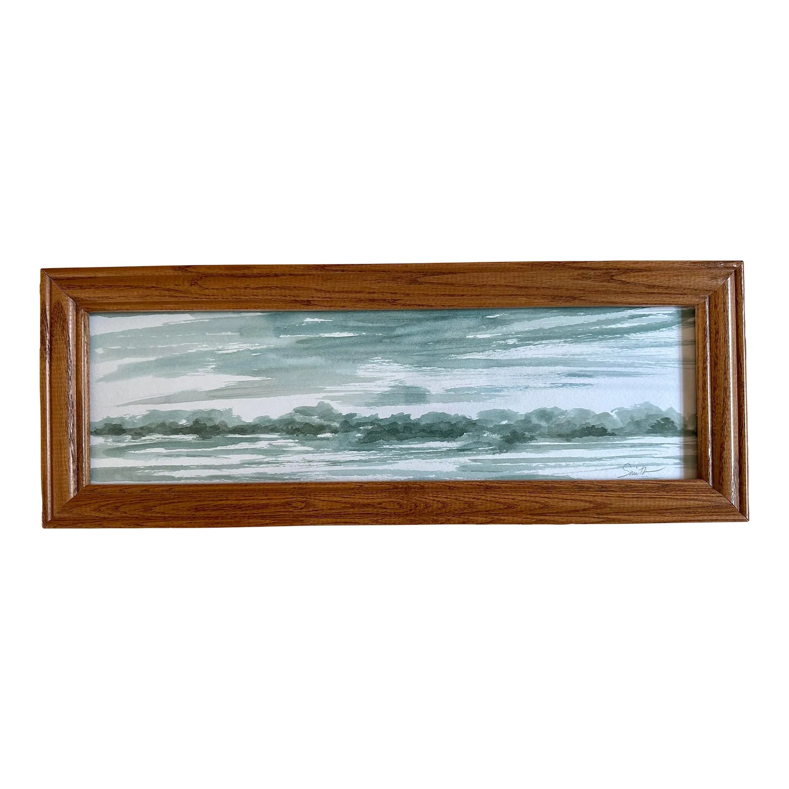 Nancy Smith Framed Original Watercolor Seascape | Chairish