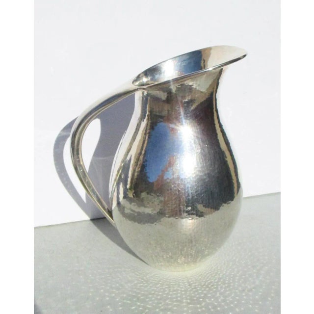 1950s Vintage Handmade Italian Silver Pitcher | Chairish