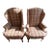 Heritage Red Plaid Wingback Chairs by Highland House, a Pair | Chairish