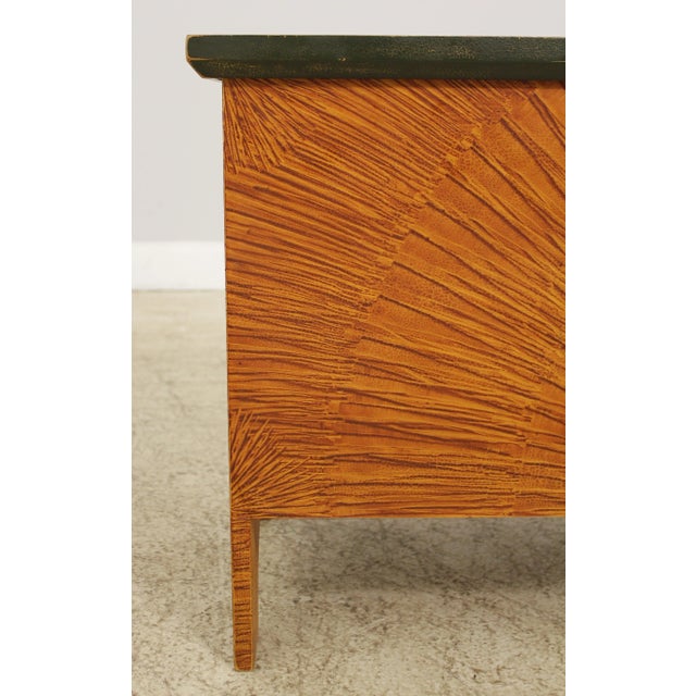 David Smith Bench Made Grain Painted Blanket Chest | Chairish