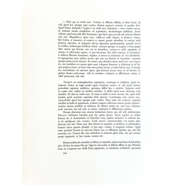 1969 Salvador Dalí Biblia Sacra "Vanitas Vanitatum" (Vanity of Vanities ...