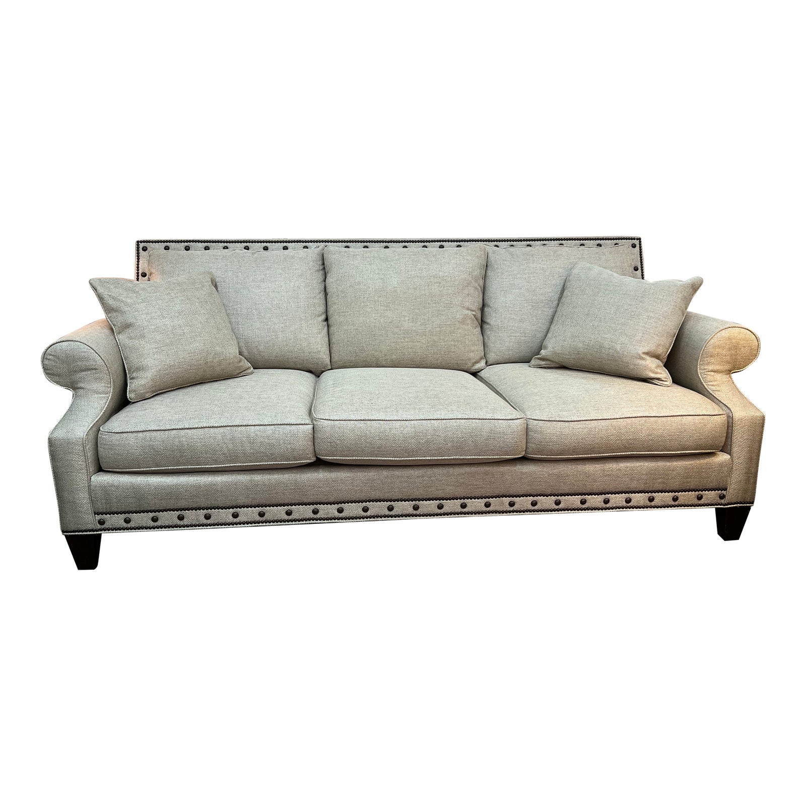 Sherrill Sofa With Nailhead Trim | Chairish