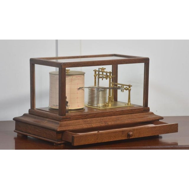 Antique Oak Barograph from Short & Mason, England, 1890s | Chairish