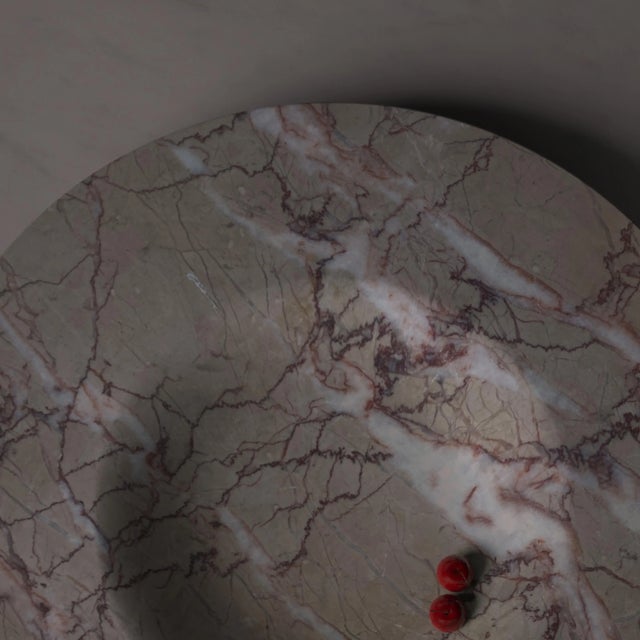 “Ahonora” Marble Platter in Gray and Purple Marble | Chairish