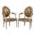 Swedish Neo-Classic Painted Tapestry Upholstered Armchairs - a Pair ...