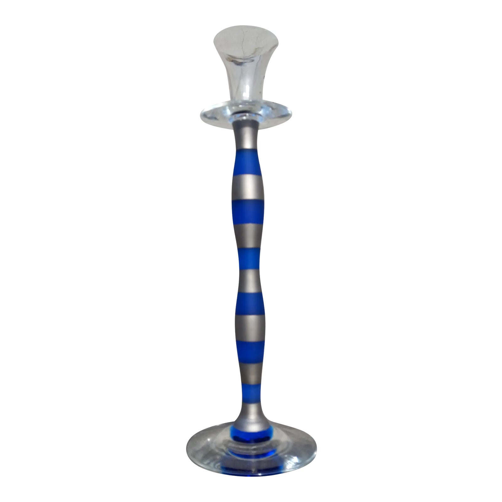 Late Twentieth Century Cobalt Blue and Silver Orrefors Celeste ...