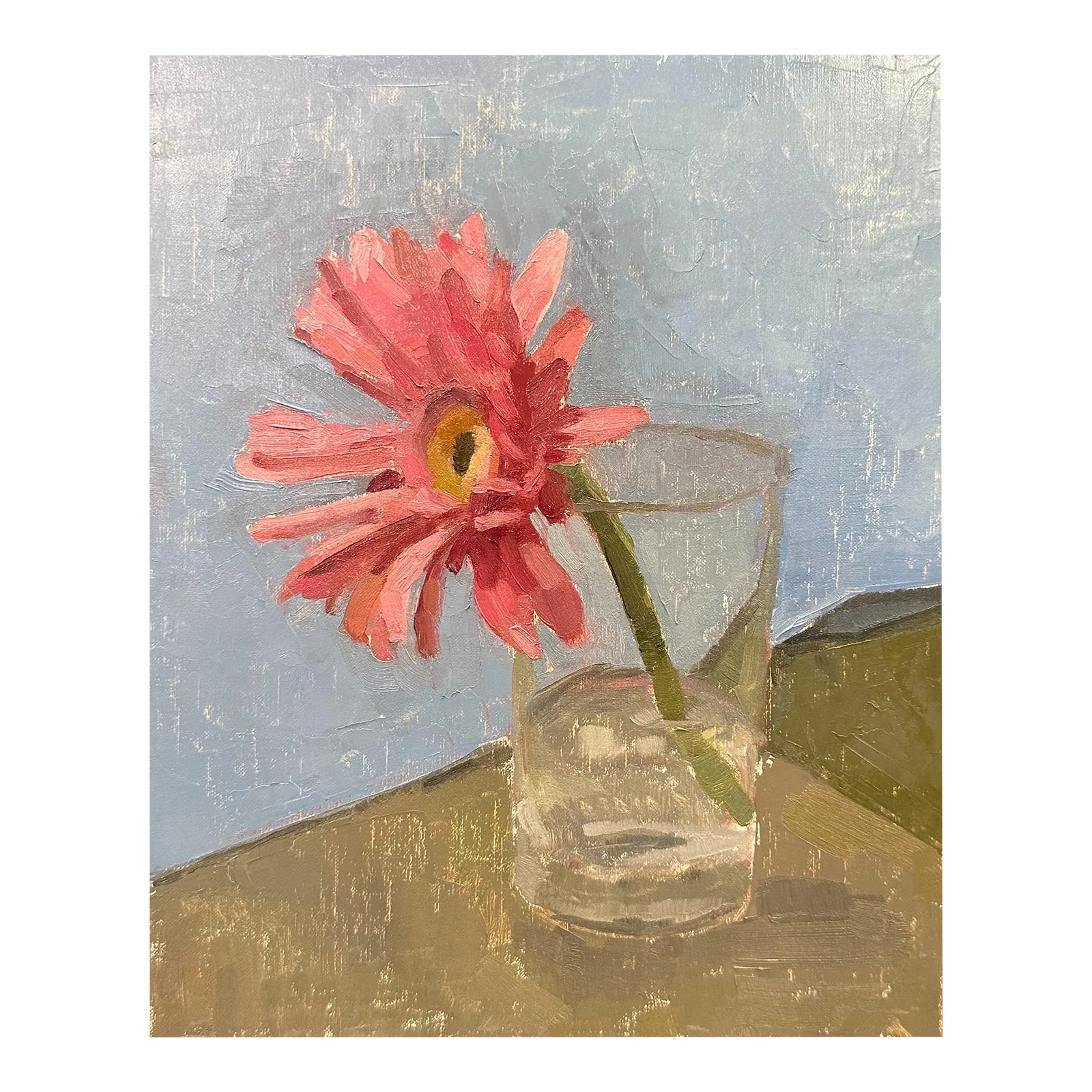 "Gerber Daisy II" Contemporary Original Impressionist Floral Still Life ...