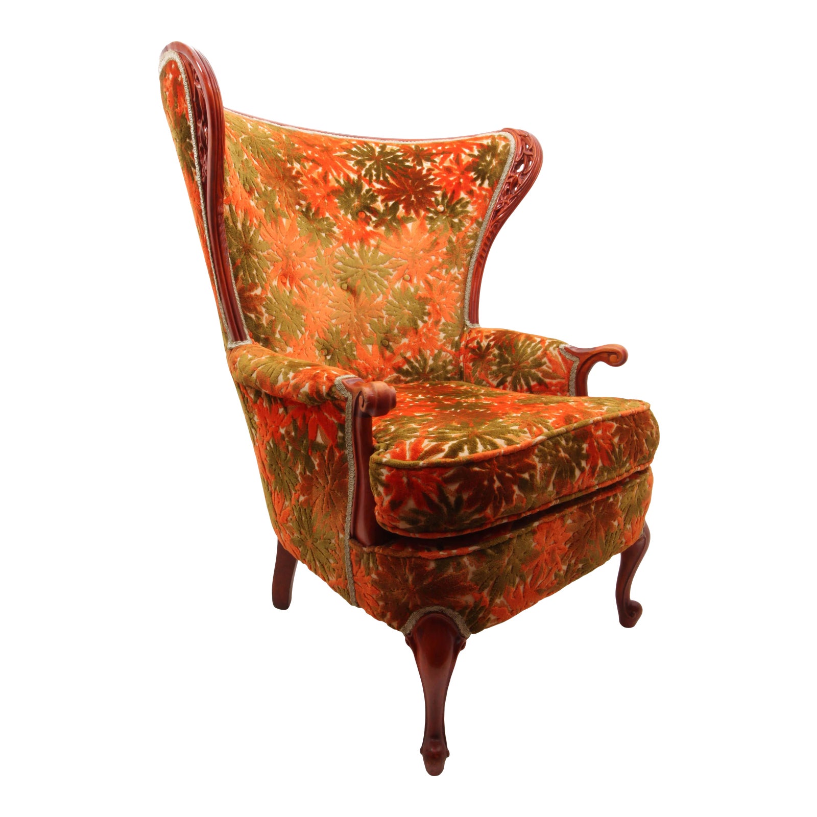 1960s Vintage Wingback Arm Chair | Chairish 1960s Vintage Wingback Arm Chair | Chairish