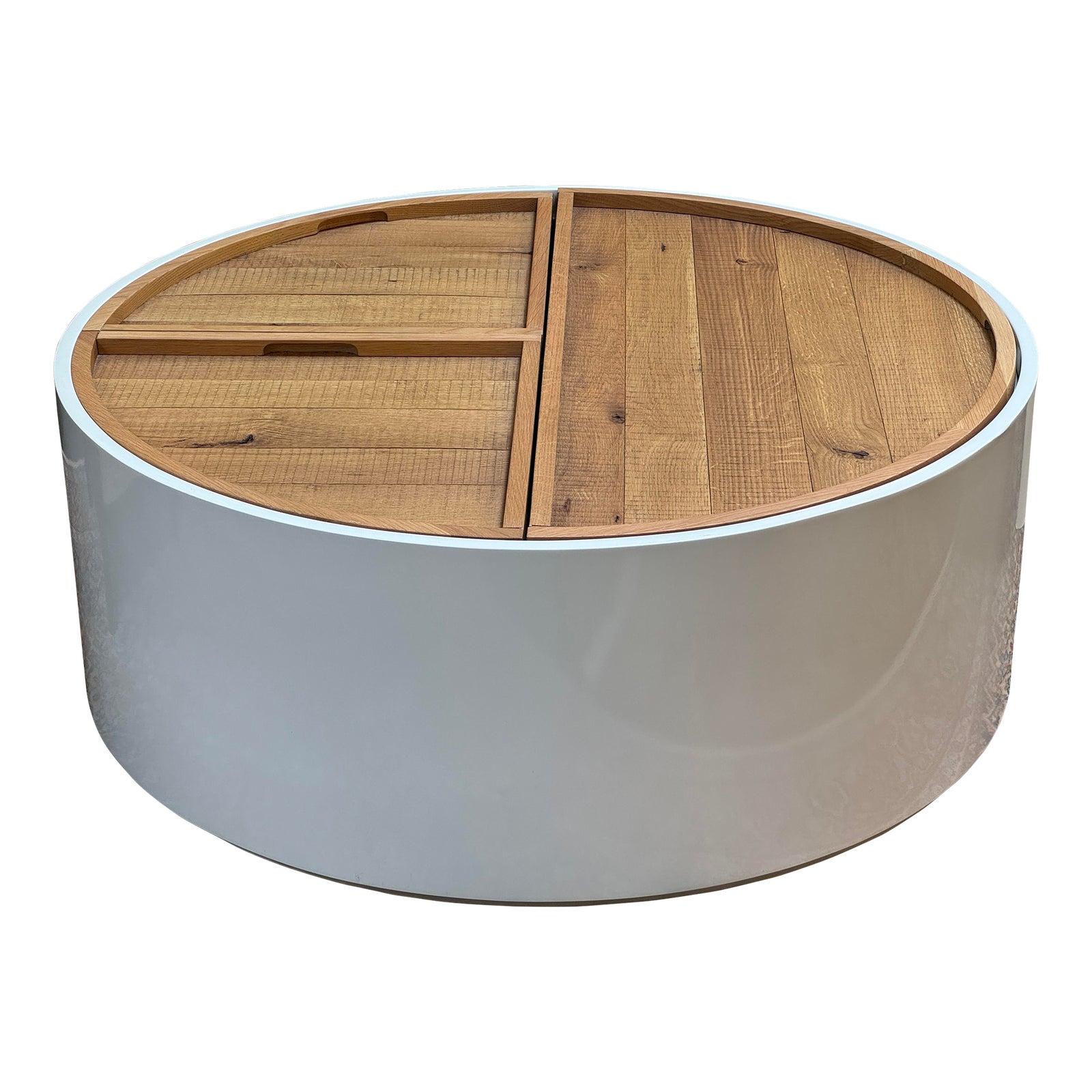 Four Hands Cas Round Coffee Table | Chairish