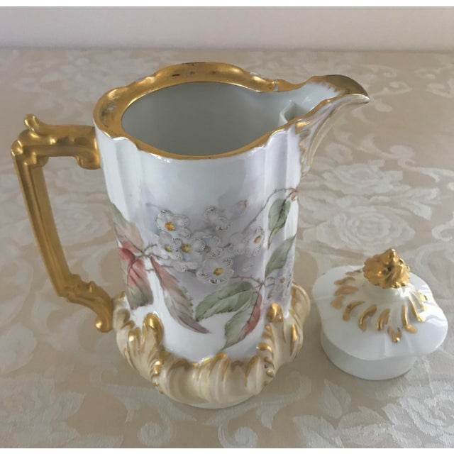 French Porcelain Coffee Pot | Chairish