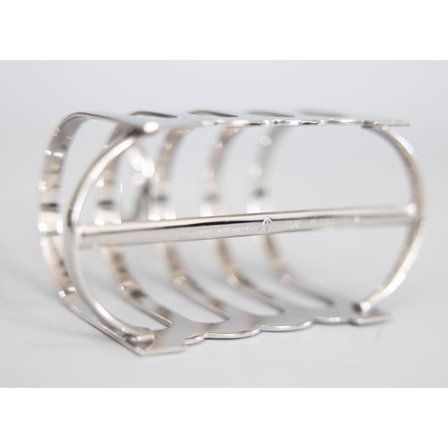 Mid-20th Century English Mappin & Webb Silver Plate Toast Rack | Chairish