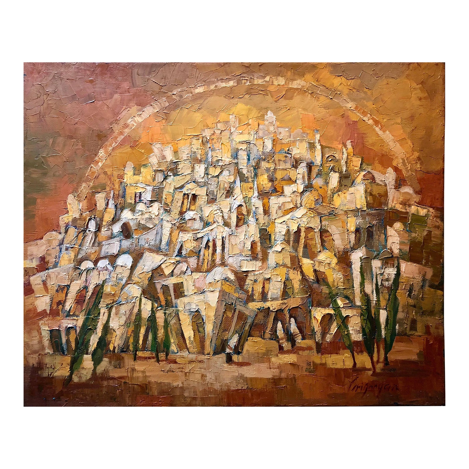 Marina GrigoryanOld City Jerusalem Landscape Russian Israeli Judaica ...