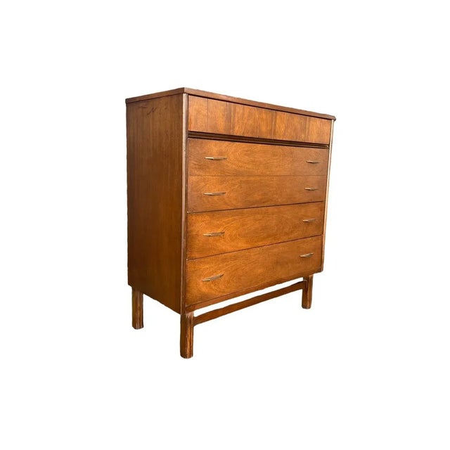 Vintage Bassett Mid Century Modern 4 Drawer Dresser With Dovetail Drawers Cabinet Storage Chairish