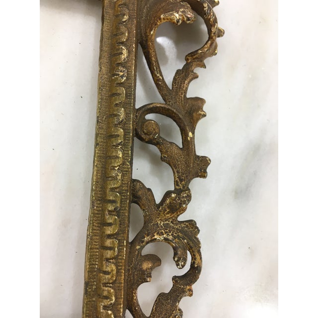 Antique Brass Toned Metal Frame | Chairish