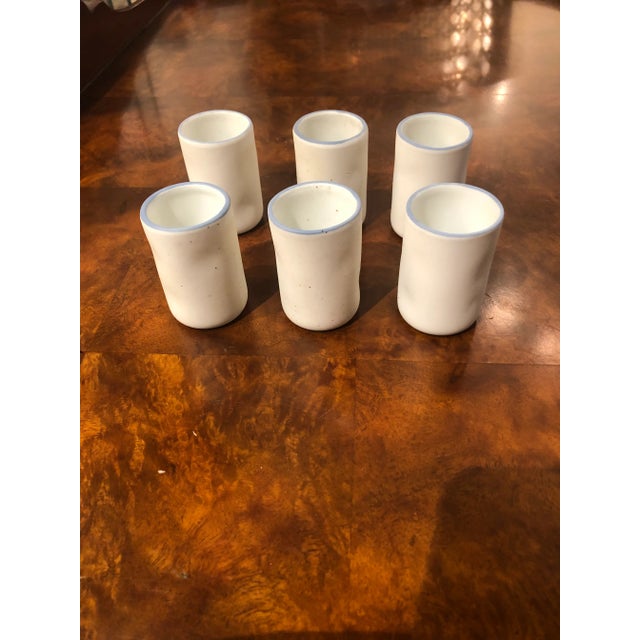 Piet Stockmans Handmade Belgian Pottery Shot Glasses Set Of 6 Chairish