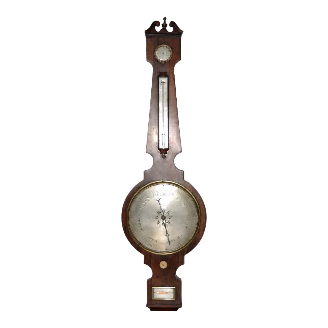 19th Century Walnut Cased Barometer | Chairish