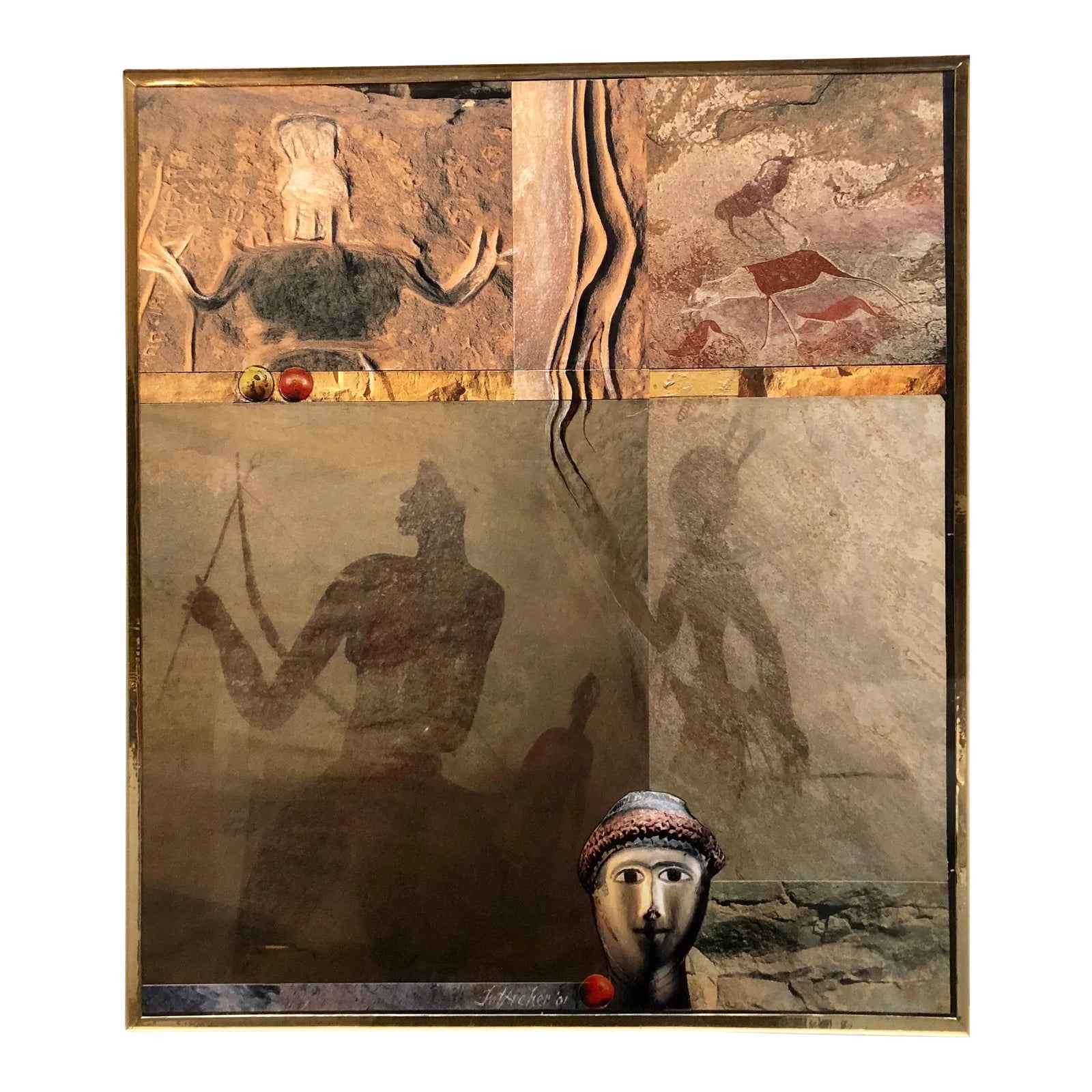 Patrick Archer, Pop Art Modernist Collage Painting GENESIS Patrick ...