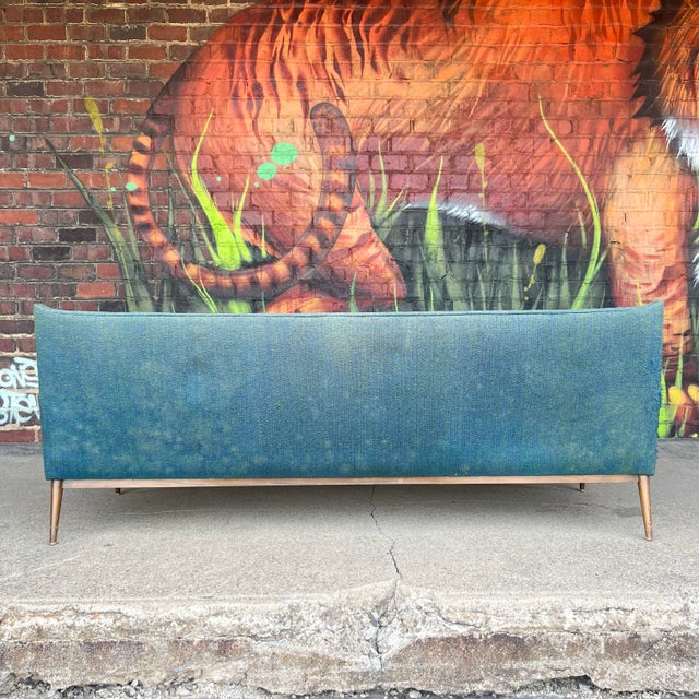 1950s Paul McCobb Wing Back Sofa Mid Century Modern | Chairish