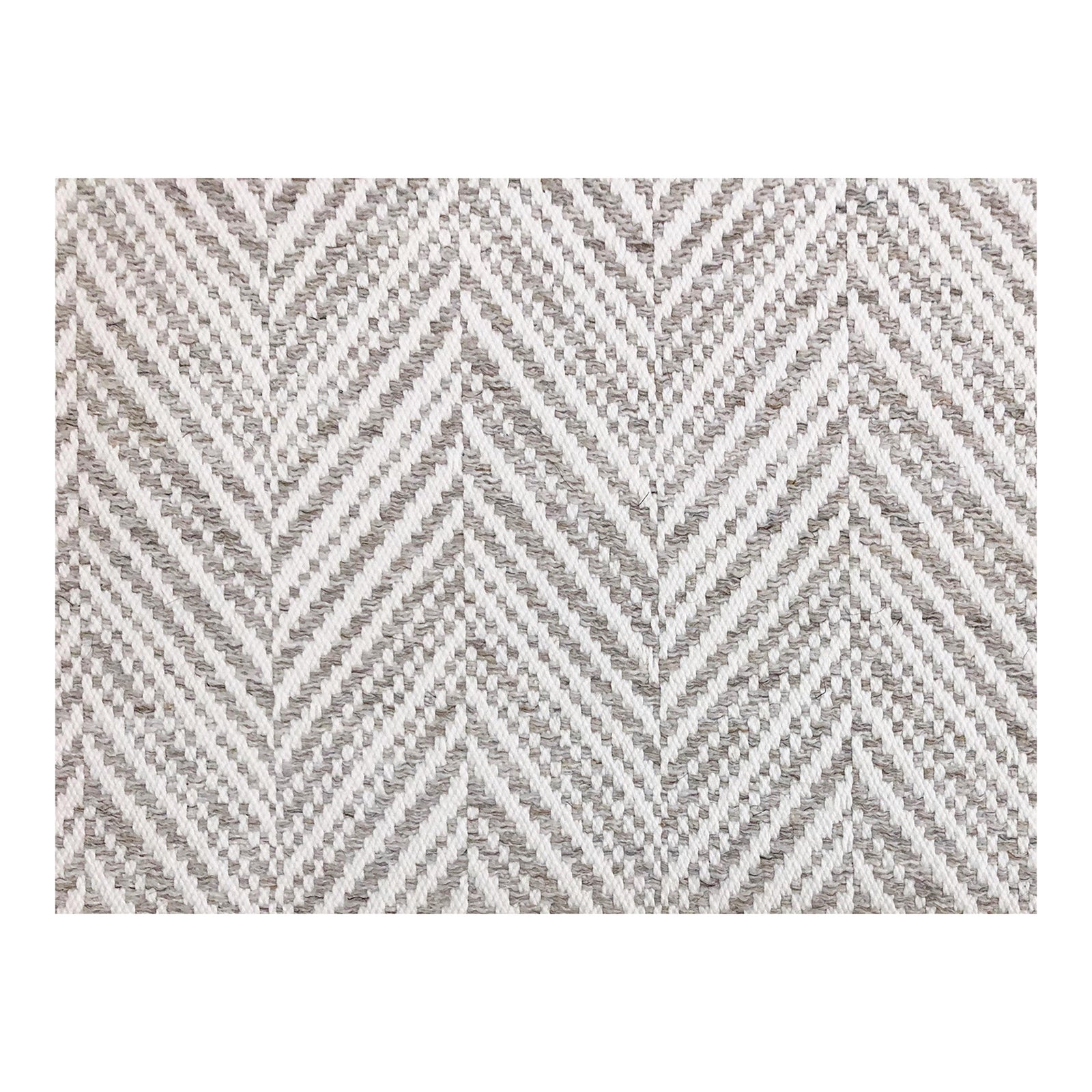 Schumacher Davis Birch Gray White Chevron Upholstery Fabric | Chairish