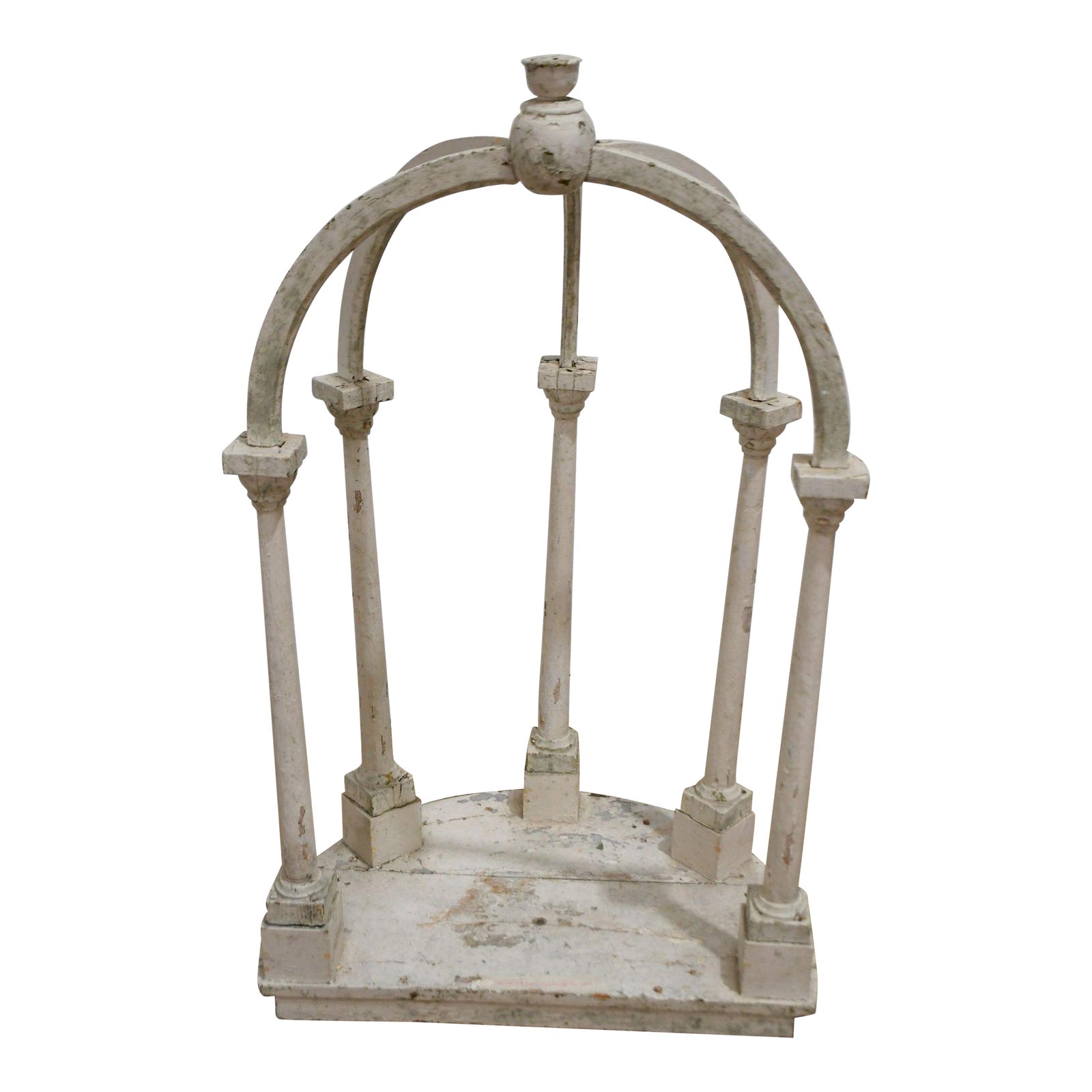 Early 19th Century French Painted Religious Niche | Chairish