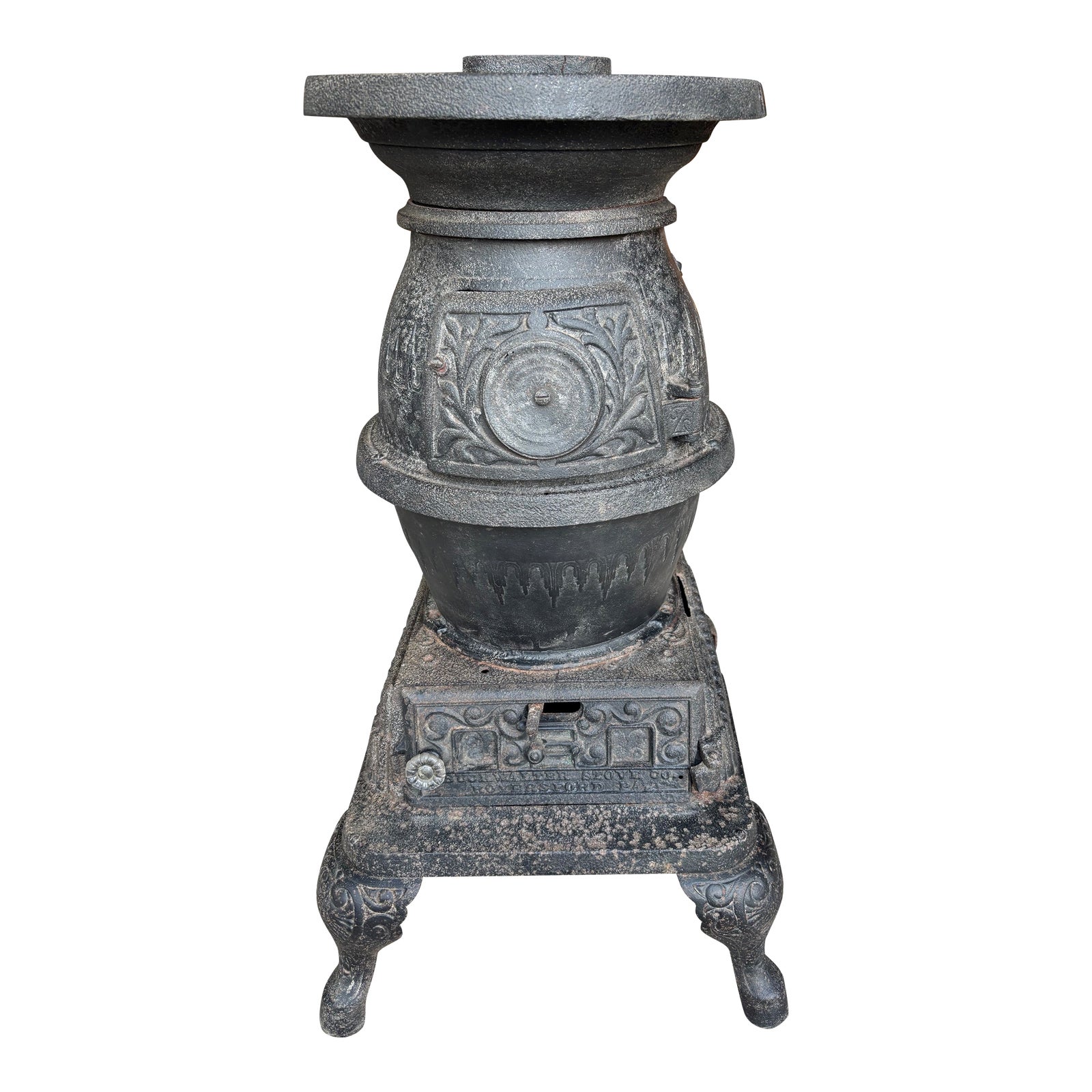 Backwater Late 19th Century Victorian Potbelly Coal Burning Parlor ...