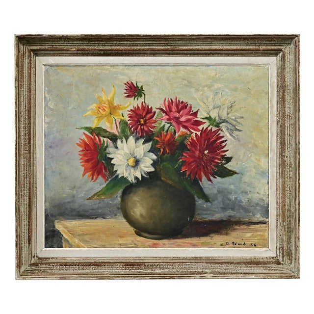 French Vintage Framed Still Life | Chairish