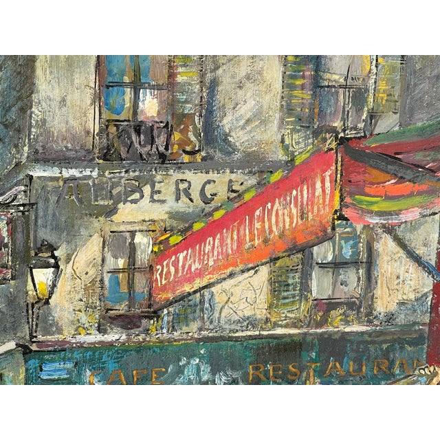 Alexis Guy Korovine, Montmartre, Le Soir, Oil on Panel | Chairish