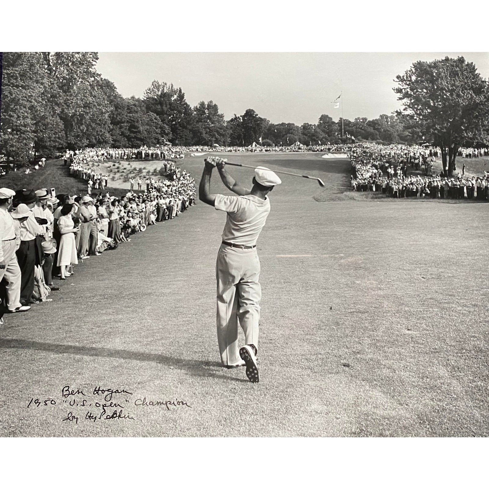 “Ben Hogan at Merion, 1950”, Figurative Black and White Photograph ...