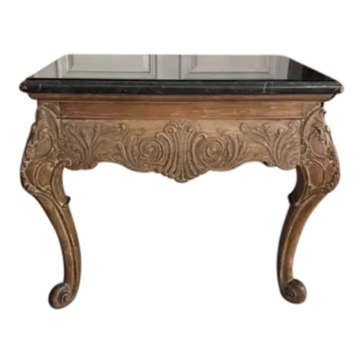 Suspended Rococo Style Hand Carved Cabriole Leg Console Table Faux ...