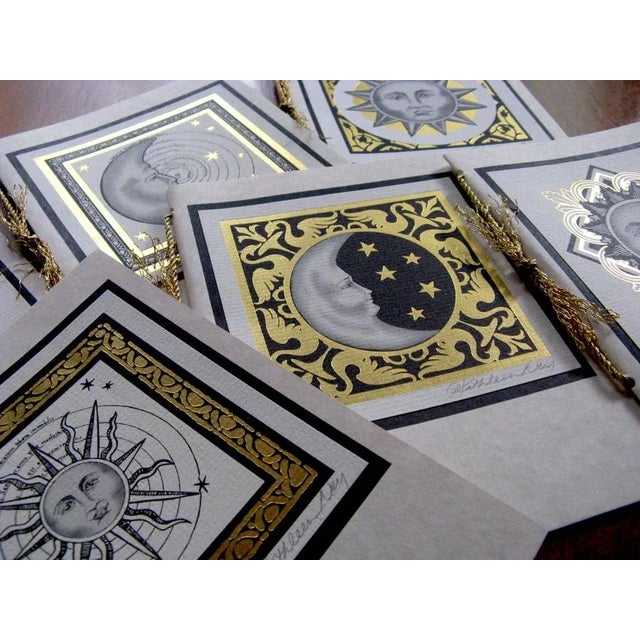 1990s Celestial Constellation Lithograph Cards - Set of 6 | Chairish