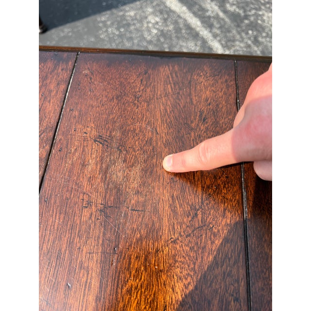 2000's Ralph Lauren Walnut Buckle Side Tables - a Pair by Henredon ...