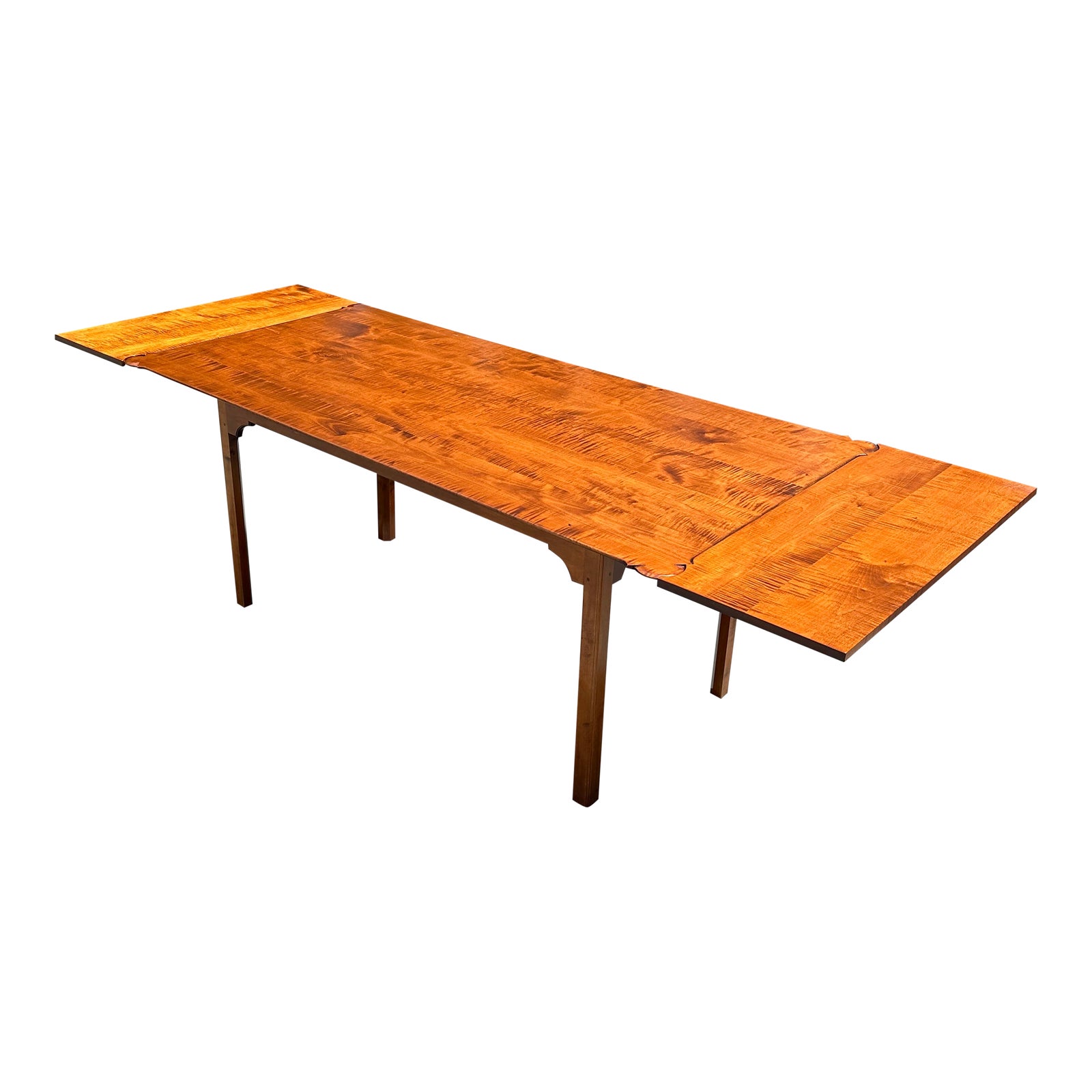 d.r. Dimes Cherry Porringer Corner Farm Table With Extension | Chairish