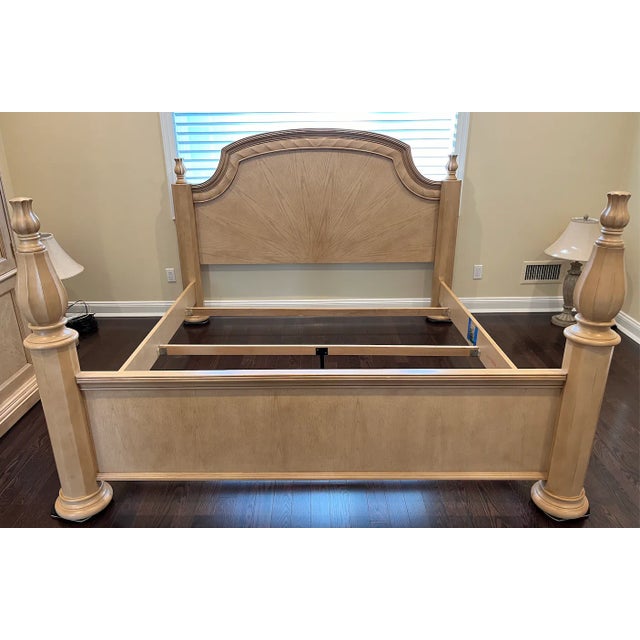 Bernhardt Rendition King Four Poster Bed | Chairish