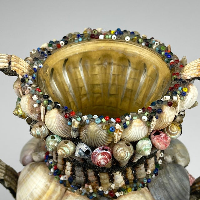 Vintage Vase in Shells, 1970s | Chairish