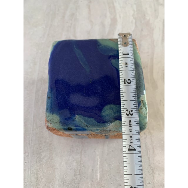 Studio Ceramic Stoneware Drip Glaze Box | Chairish