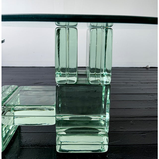 1980s Abstract Glass Block Coffee Table by Imperial Imagineering | Chairish