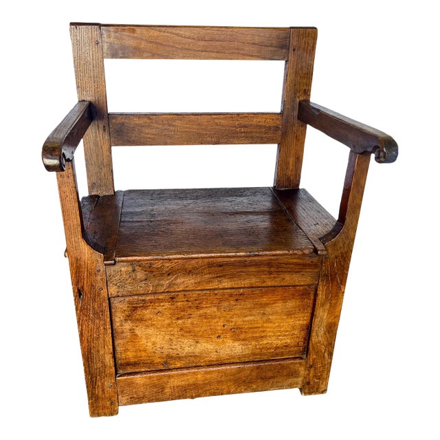 Early 18th Century French Storage Bench | Chairish