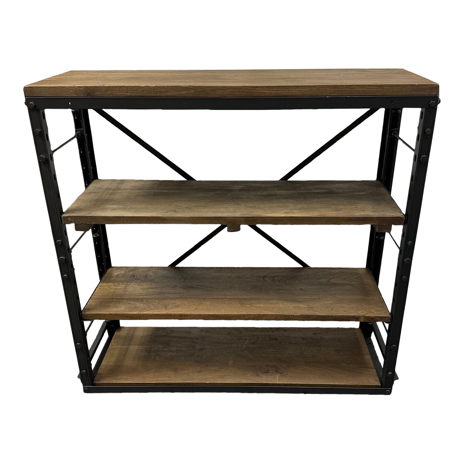 Restoration Hardware French Railroad Library Shelf | Chairish