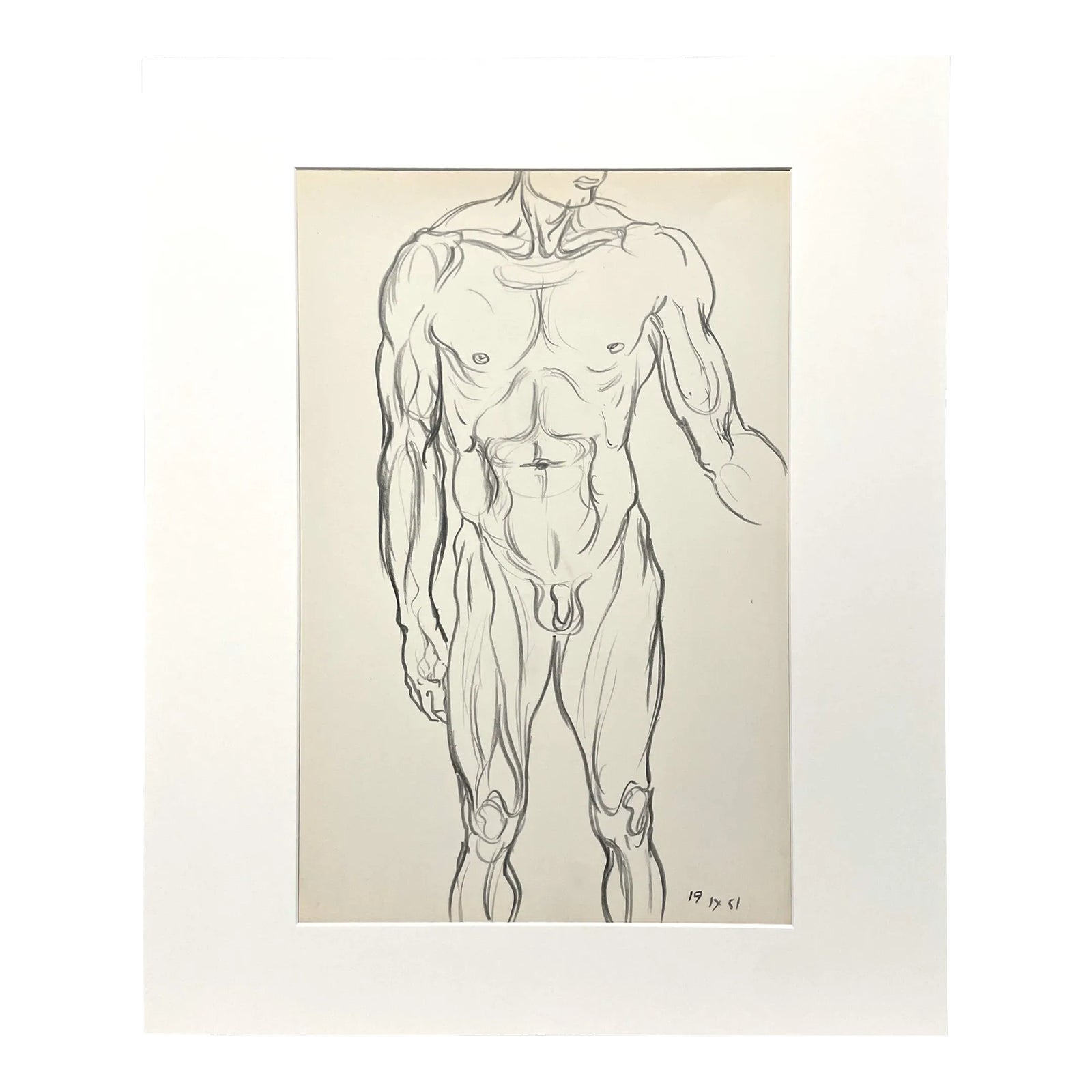 Vintage Male Erotica Figure Study By Artist Harold Haydon Chairish