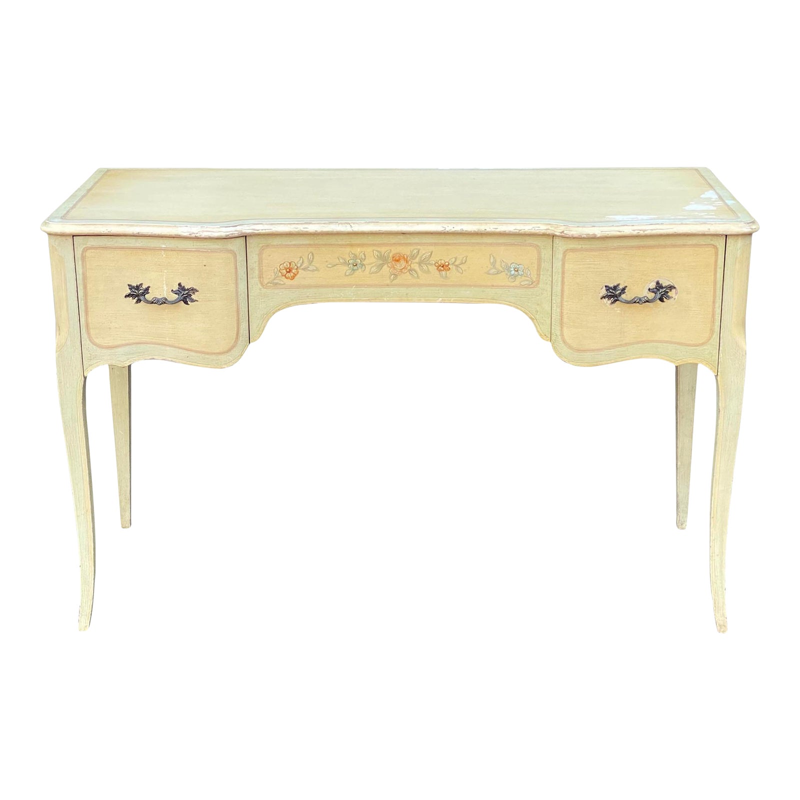 j.b. Van Sciver Distressed French Country Provincial Painted Writing ...