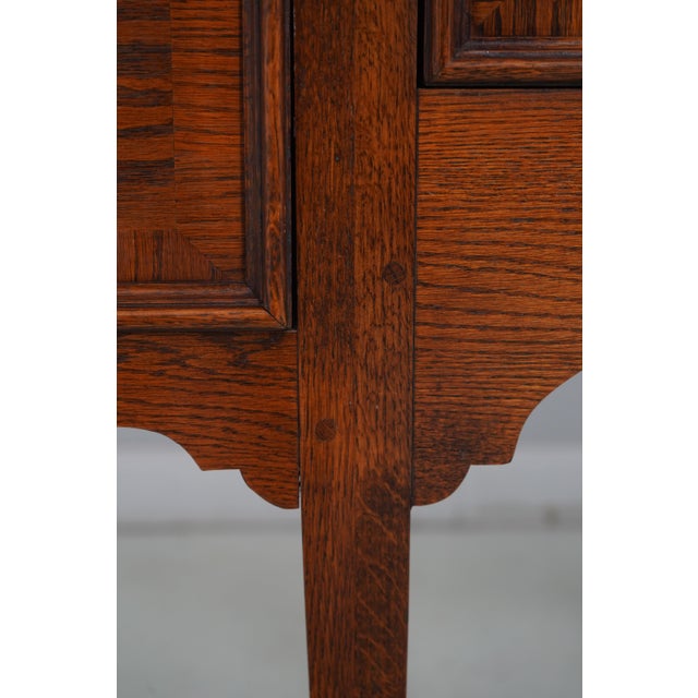 Oak 3 Drawer Small Sideboard or Huntboard | Chairish