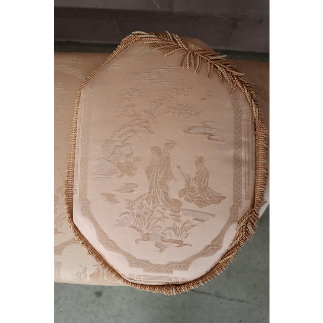 Henkel Harris Pink Chinoiserie Bench | Chairish