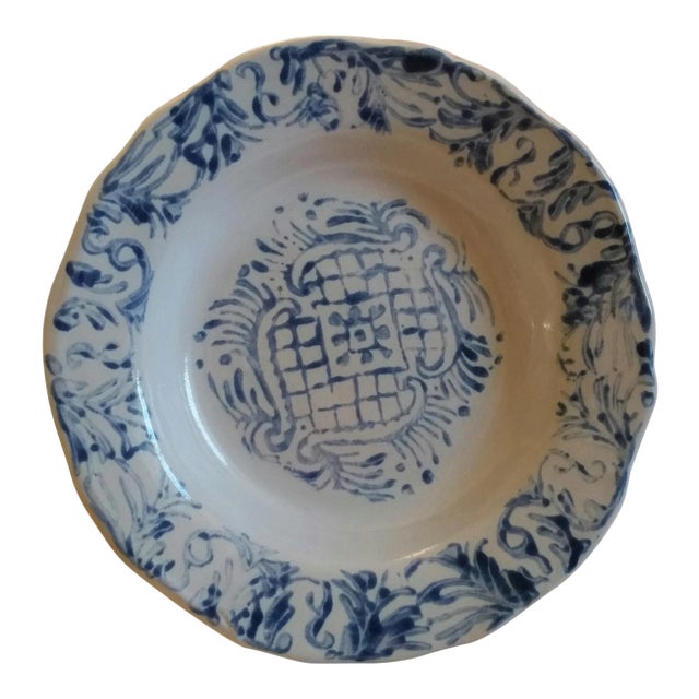 Boho Chic Hand Made and Hand Painted Soup Plate From Cabana | Chairish