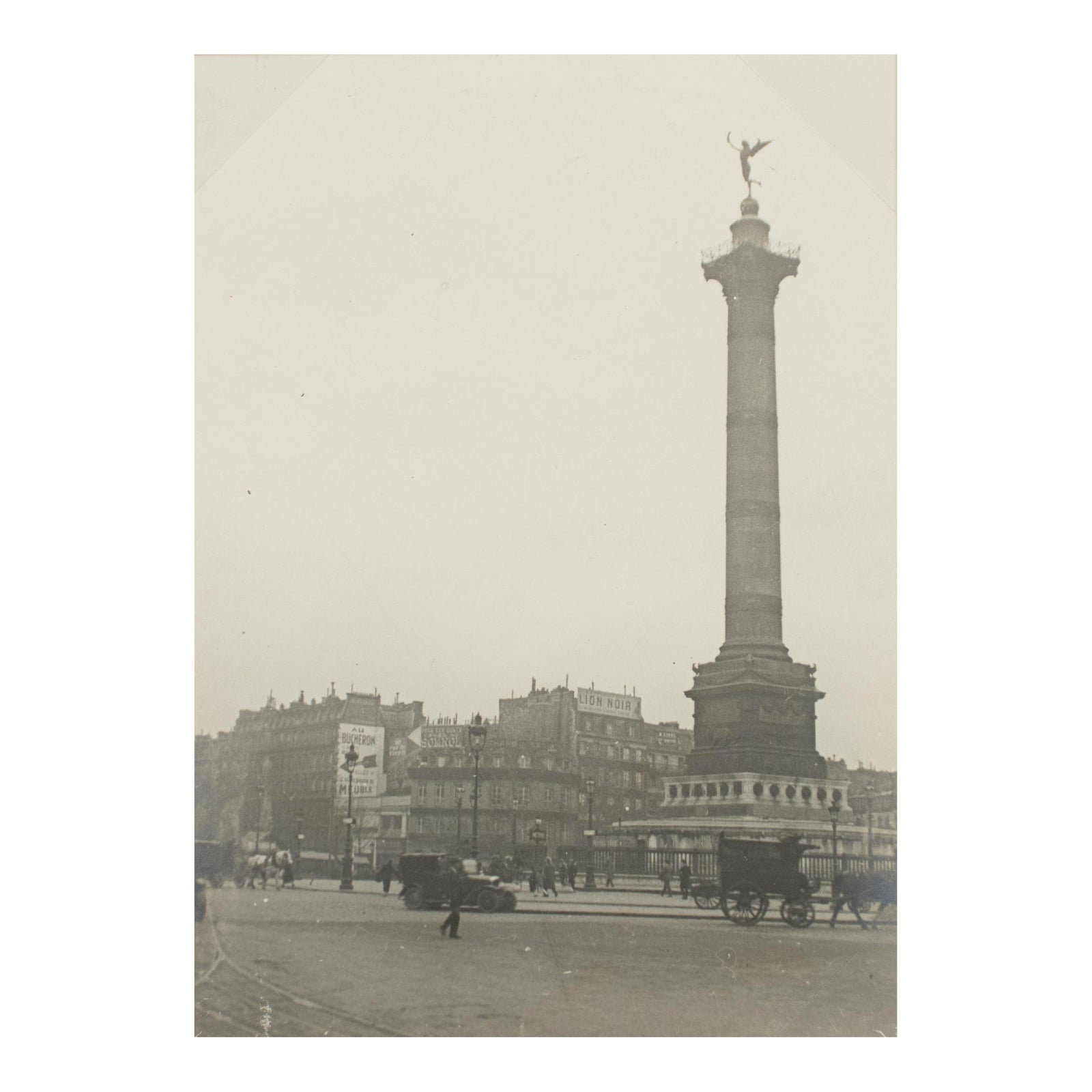 Place De La Bastille Paris, 1928 - Silver Gelatin Black and White ...